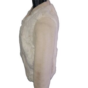 Lapin | Jackets & Coats | Vintage Rare Cream Colored Zip Up Rabbit Fur ...